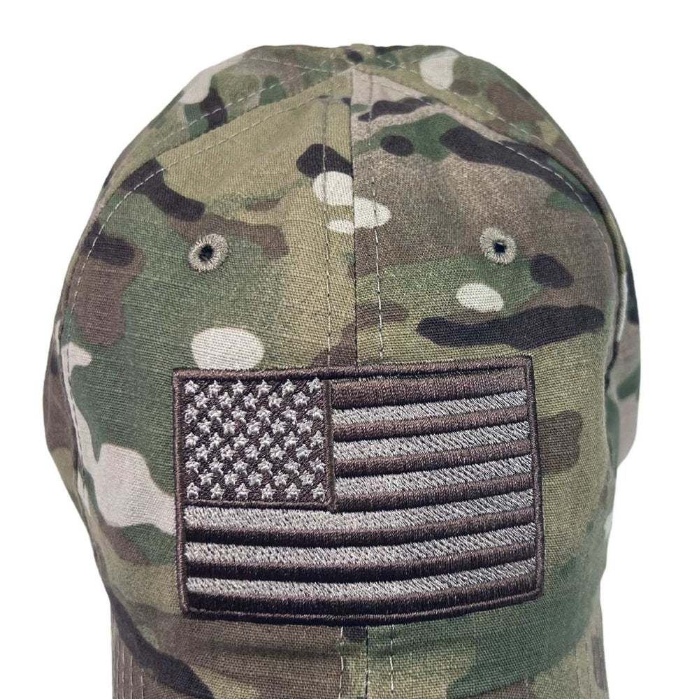 American Flag Multicam Range Hat | Made in USA Shooter Caps | Red White ...