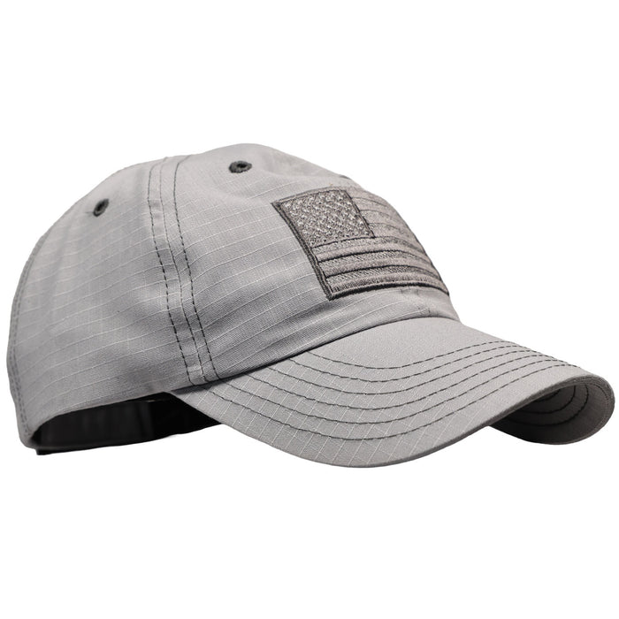 Ripstop Full Fabric American Flag Tactical Cap Made In USA