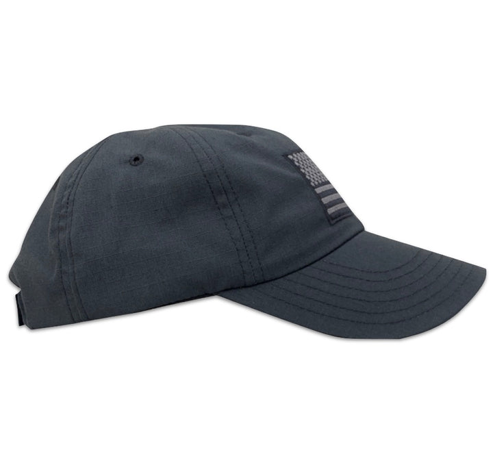 Ripstop Full Fabric American Flag Tactical Cap Made In USA – Red White ...