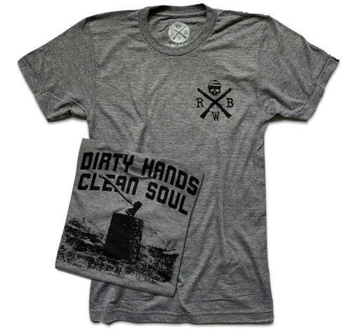 Men's Dirty Hands Clean Soul T-Shirt (Heather Gray)