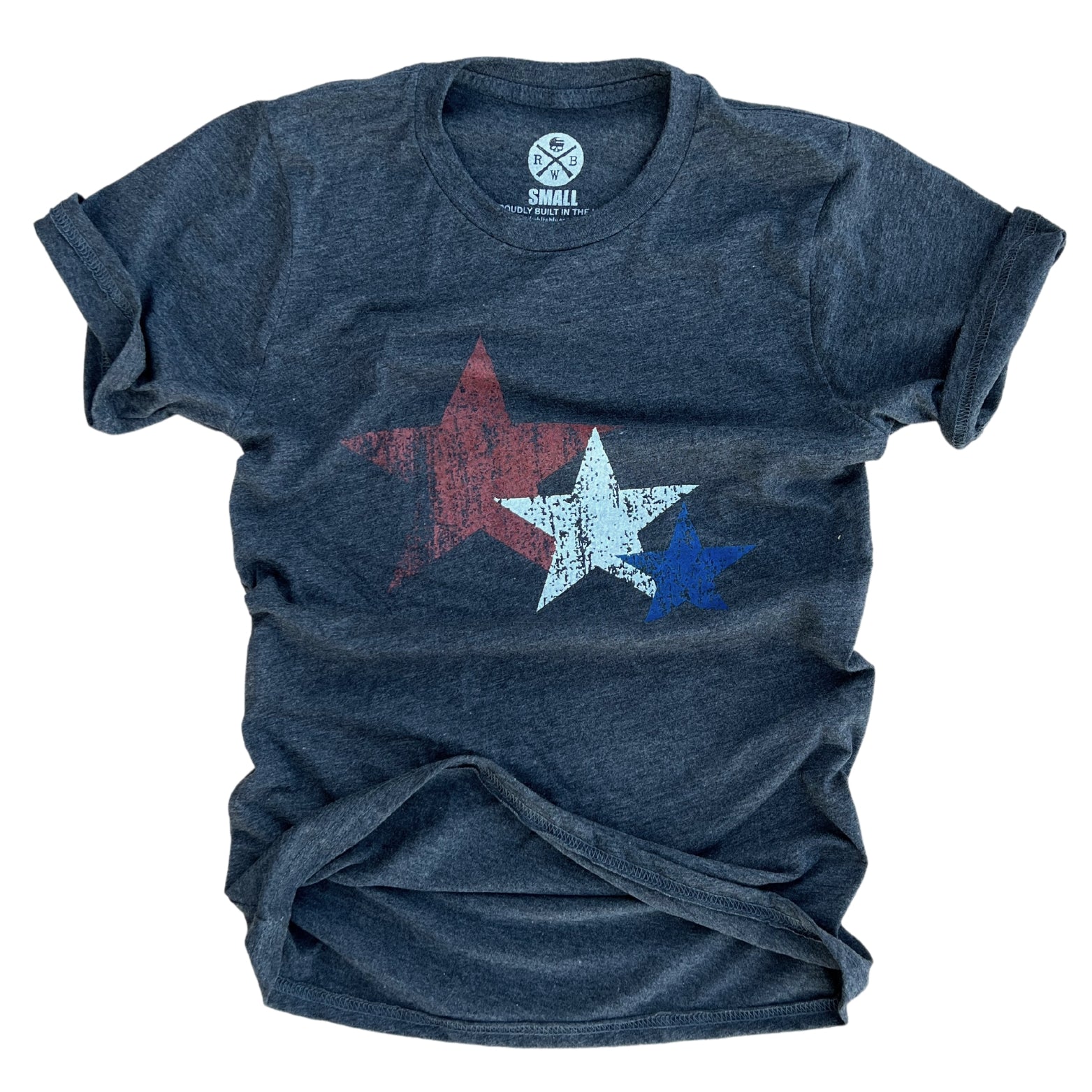 Women's Red White Blue Stars Patriotic T-Shirt | Made in USA